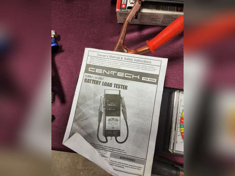 Cen-Tech 6v/12v battery load tester - Lindsay Auctions LLC