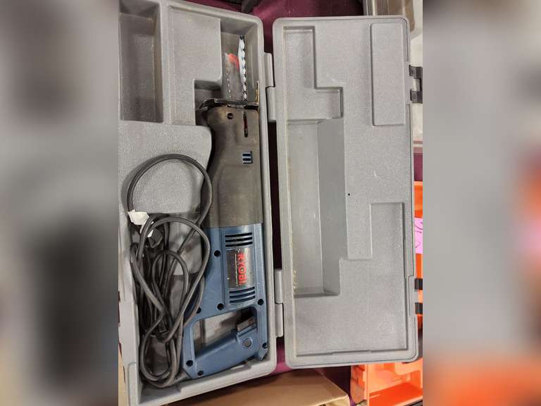 Ryobi electric reciprocating saw with case - Lindsay Auctions LLC