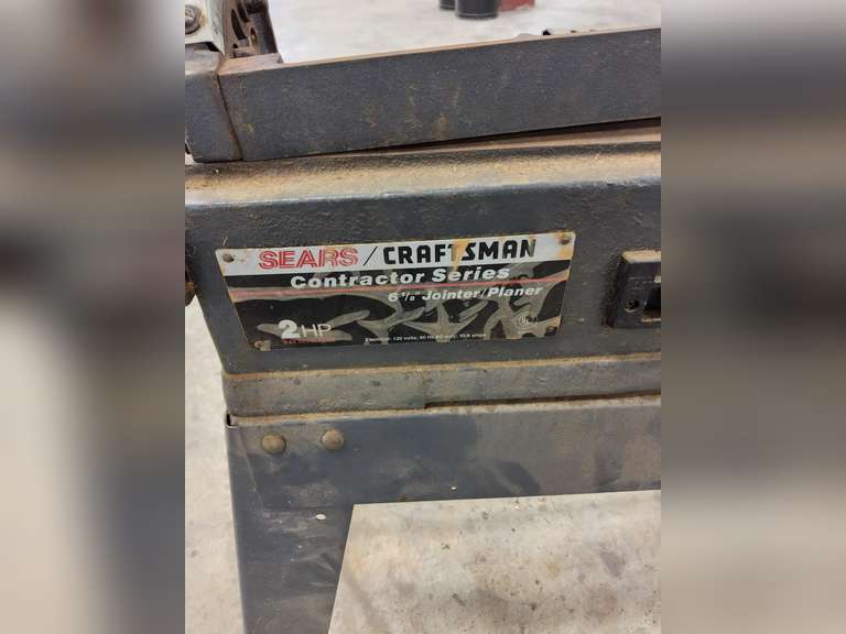 Sears Craftsman 2HP contractor series 6-1/8" jointer/planer WORKS ...