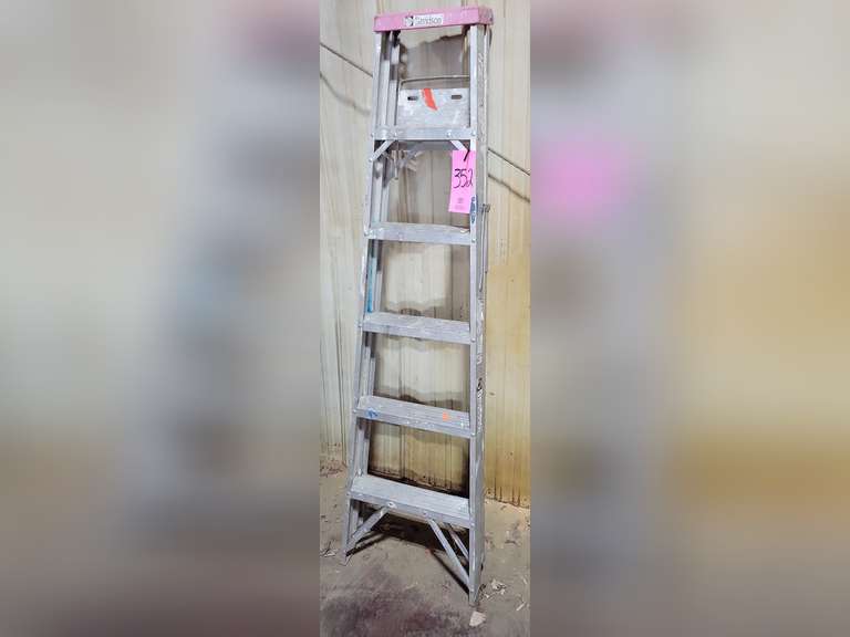 Davidson 6ft alum step ladder - Lindsay Auctions LLC