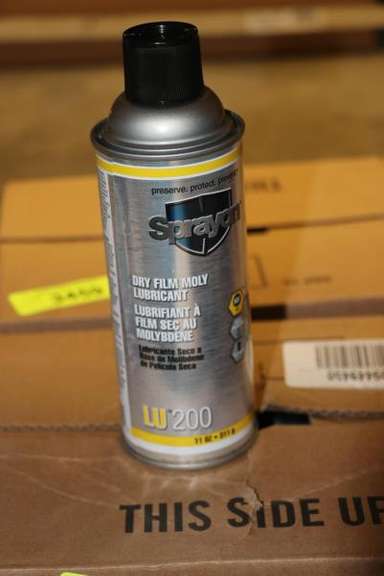 BOX OF SPRAYON DRY FILM MONLY LUBRICANT - Lawler Auction Company