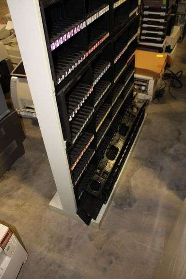 TALL FILE HOLDER 50" WIDE X 15" DEEP X 80" TALL - Lawler Auction Company