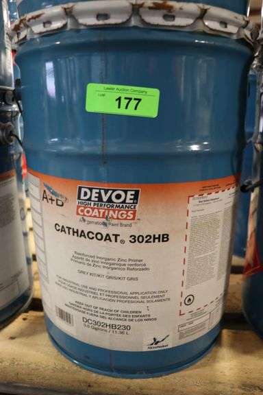 DEVOE CATHACOAT 302 HB 3GAL A&B GREY KIT - Lawler Auction Company