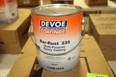 GALLONS DEVOE BAR-RUST MULTI PURPOSE EPOXY COATING - Lawler Auction Company