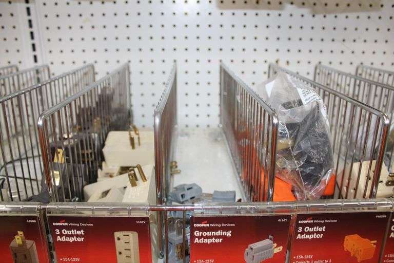 ASSORTED OUTLET ADAPTER- VARIOUS SIZES / BLACK, WHITE, TAN - Lawler ...