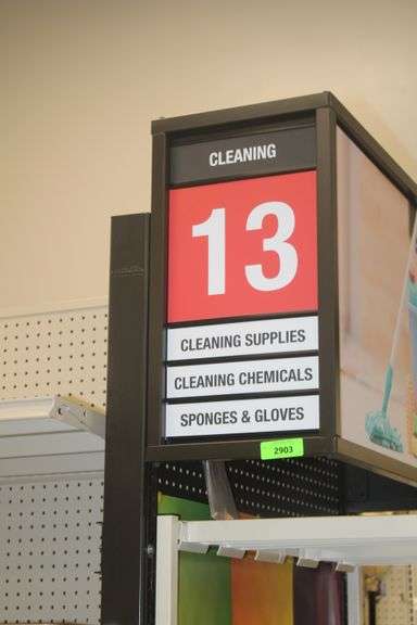 GONDOLA SHELVING - ISLE #13 (CLEANING ISLE) WITH END CAP - Lawler ...