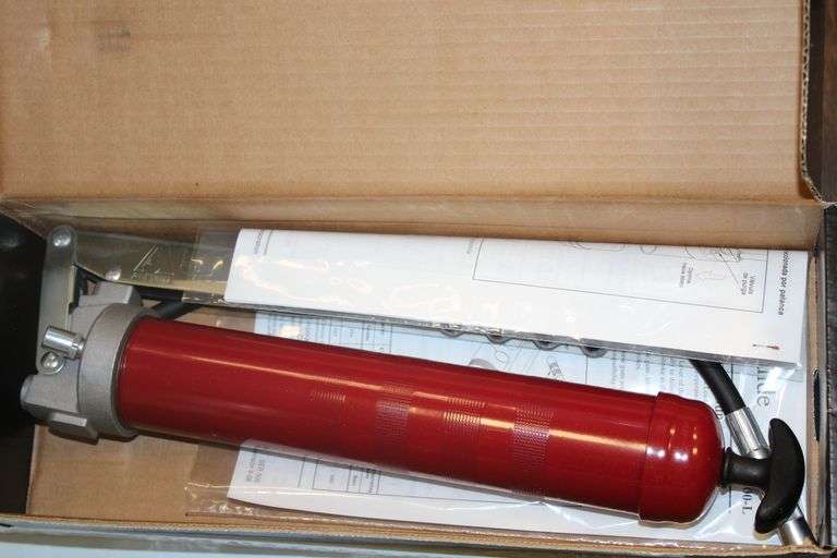 ASSORTED GREASE, SILICON, MARKERS, GREASE GUN, STRAP SEALER, STRAP ...