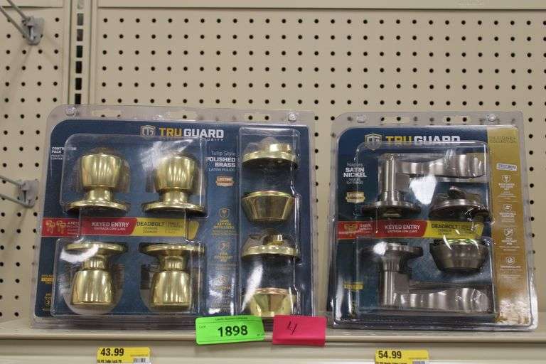 TRUE GUARD KEY ENTRY (SATIN NICKEL BRASS) - Lawler Auction Company