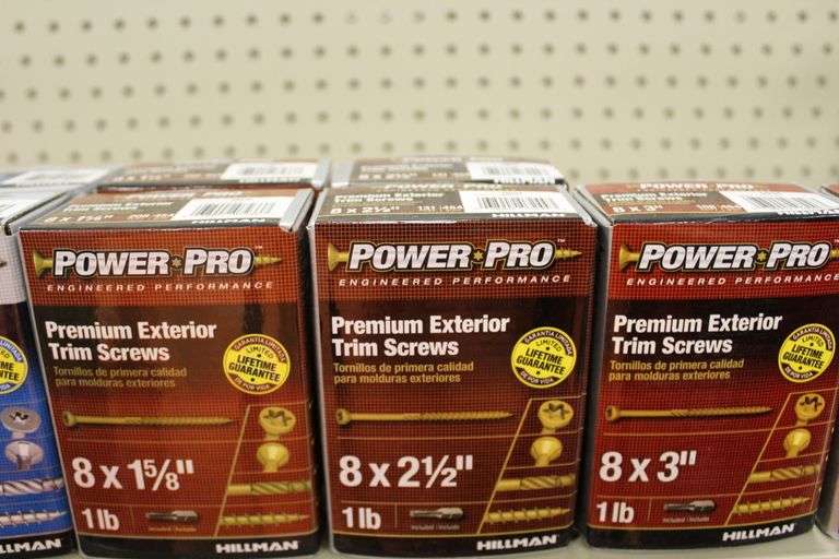 ASSORTED DECK SCREWS - Lawler Auction Company