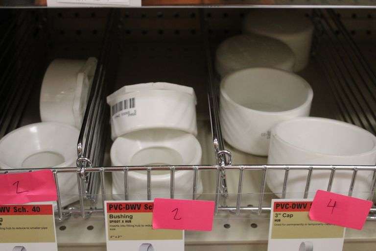 BUSHING/ 3" CAP/ 3" COUPLING/ 3" FEMALE-MALE ADAPTER - Lawler Auction ...