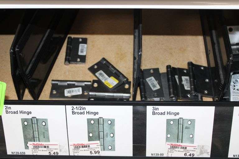 ASSORTED HARDWARE - BROAD HINGE, DOOR HINGE, GATE HINGES - Lawler Auction Company