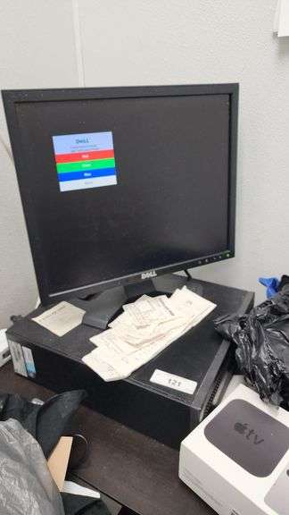 Dell tower keyboard, monitor, mouse - Lawler Auction Company