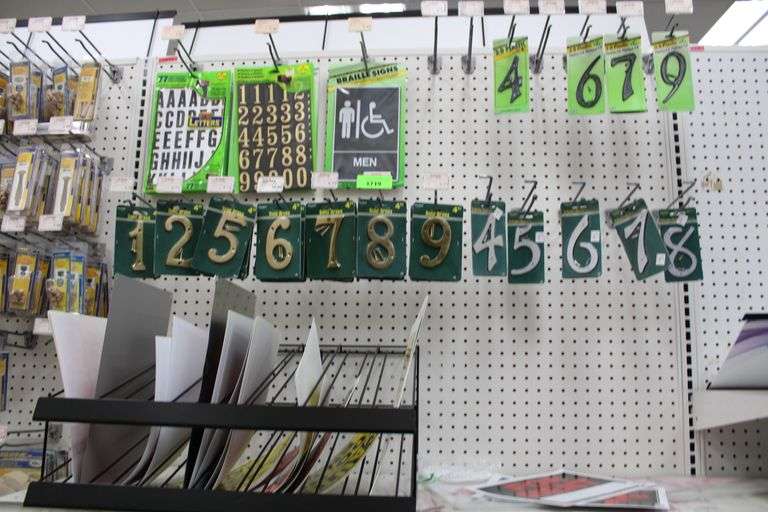 LOT OF SIGNS AND NUMBERS - Lawler Auction Company