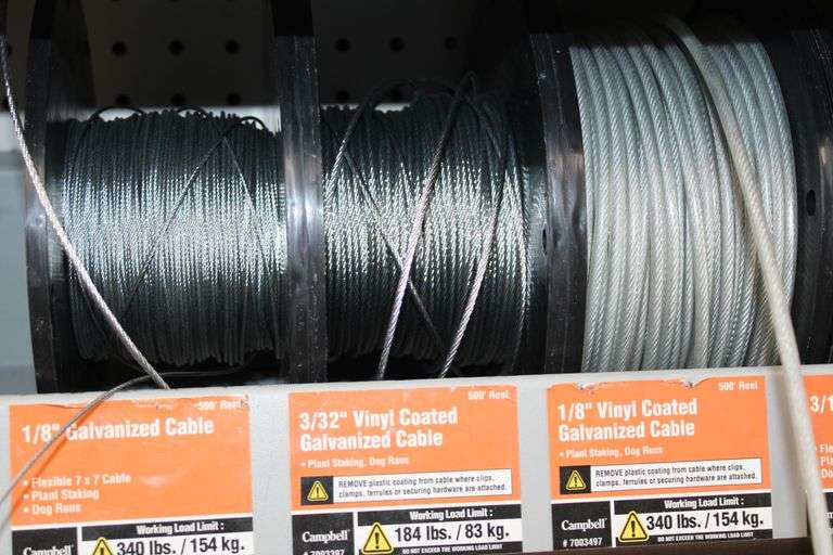 GALVANIZED CABLES - Lawler Auction Company