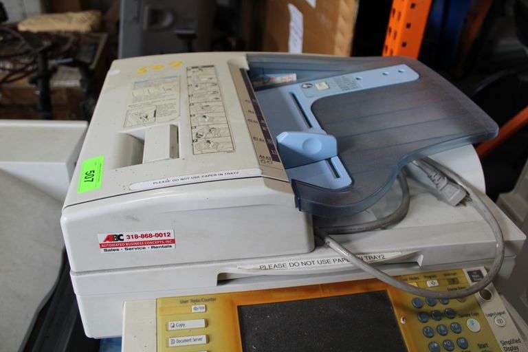 RICOH PRINTER/FAX/CANNER COPIER (DOUBLE SIDED TRAY) THIS UNIT IS ...