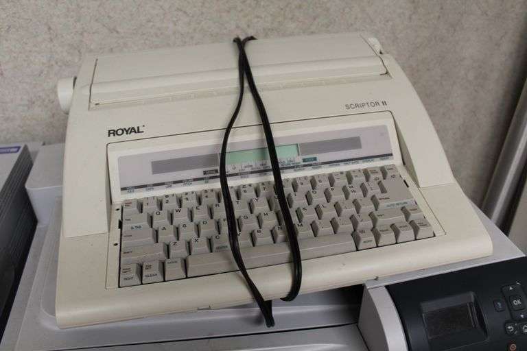 H.P. COLOR LASER JET CP4025 & ROYAL SCRIPTOR II TYPEWRITER - Lawler ...