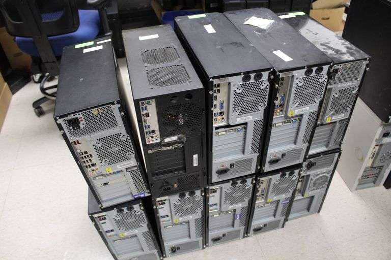 (10) COOLER MASTER DESKTOP COMPUTERS - Lawler Auction Company