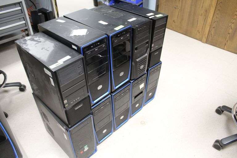 (10) COOLER MASTER DESKTOP COMPUTERS - Lawler Auction Company