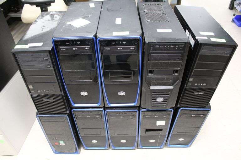 (10) COOLER MASTER DESKTOP COMPUTERS - Lawler Auction Company