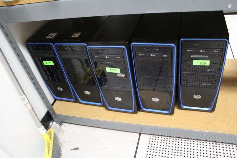(5) COOLER MASTER DESKTOP COMPUTERS - Lawler Auction Company
