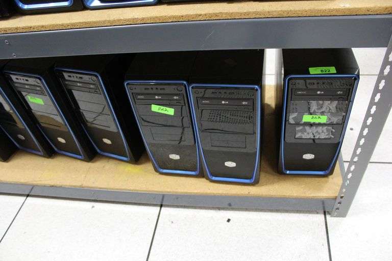 (8) COOLER MASTER DESKTOP COMPUTERS - Lawler Auction Company