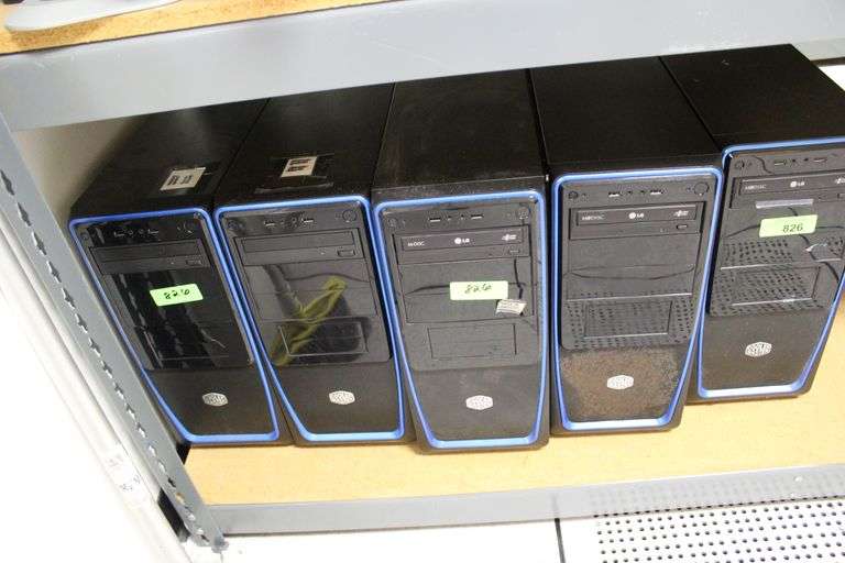 (5) COOLER MASTER DESKTOP COMPUTERS - Lawler Auction Company