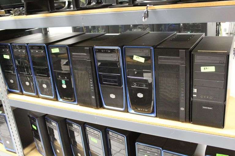 (9) COOLER MASTER DESKTOP COMPUTERS - Lawler Auction Company