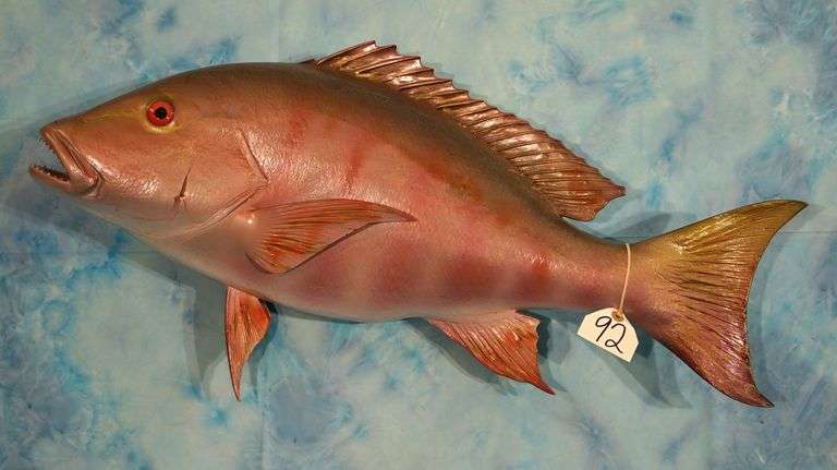 Brand New 31 1/2" Mutton Snapper Fiberglass Reproduction Taxidermy Fish ...