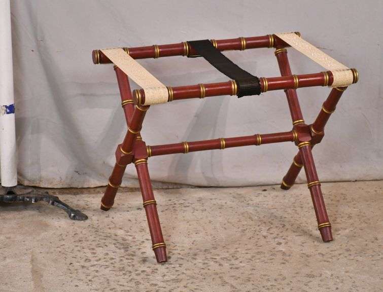 Kindel folding cane cut luggage rack; 336-2120 - R.H. Lee & Co. Auctioneers