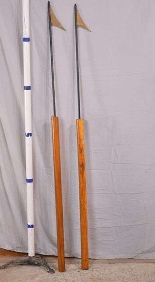 Two harpoon decorations; 55-9304 - R.H. Lee & Co. Auctioneers