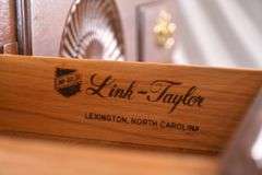 Link-Taylor mahogany Queen Anne style 2 part highboy with full bonnet ...
