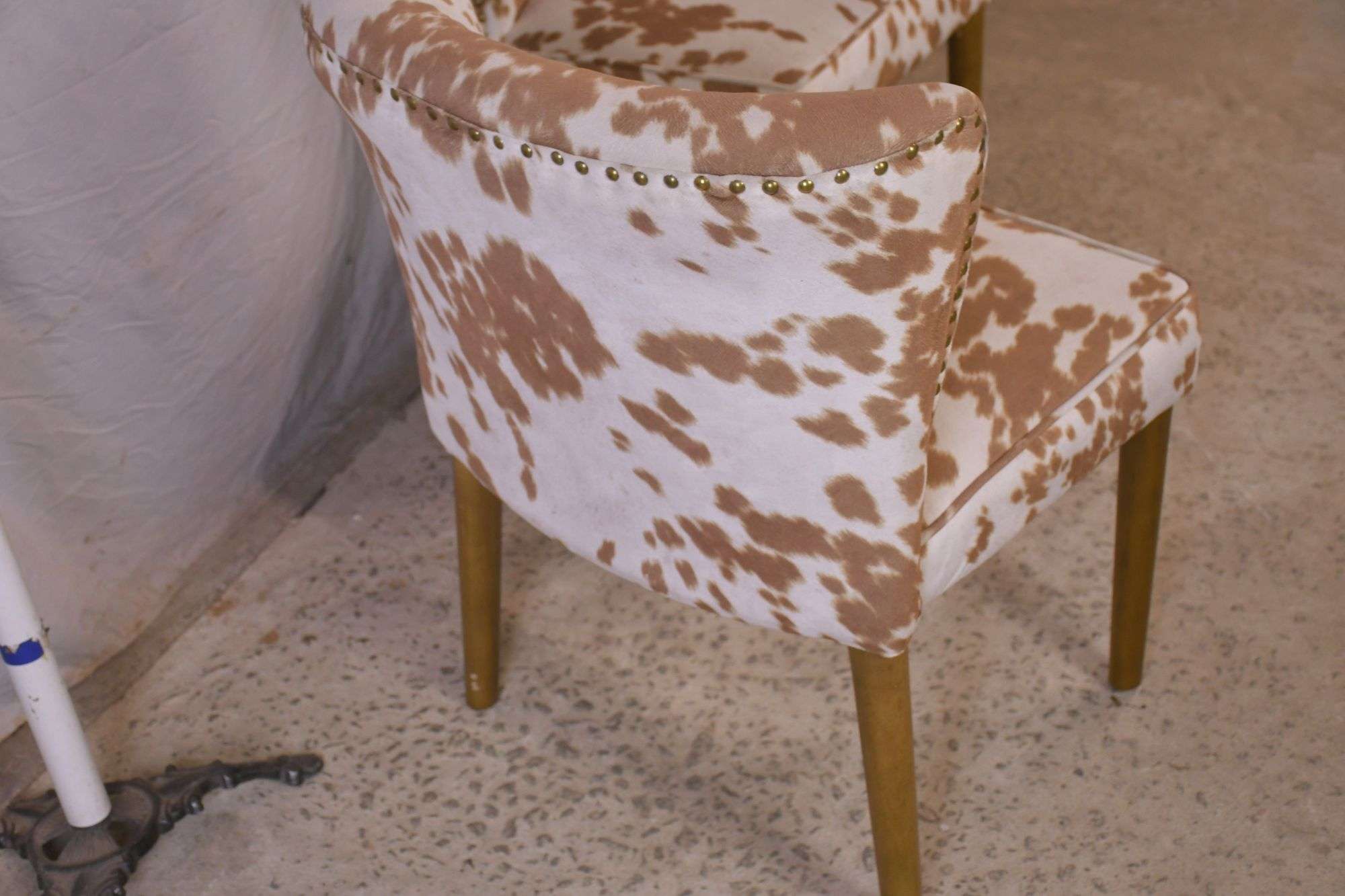 World market cowhide chair store