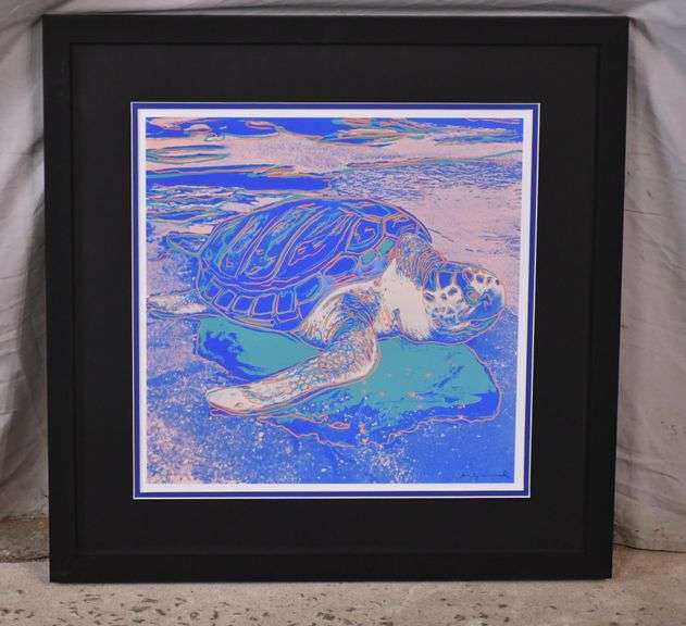 Framed print "Turtle" by Andy Warhol; 975-1247 - R.H. Lee & Co. Auctioneers