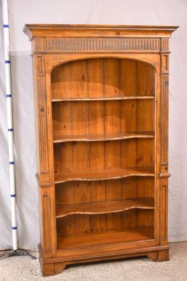 Drexel Heritage pine open front bookcase; 68-3790 - R.H. Lee & Co ...