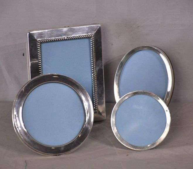 Set of 4 small sterling silver picture frames; 869-425 - R.H. Lee & Co ...