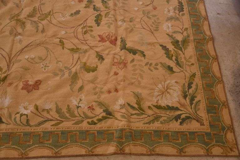 8.10'x11.9' Asmara needlepoint rug; 662-1966 - R.H. Lee & Co. Auctioneers