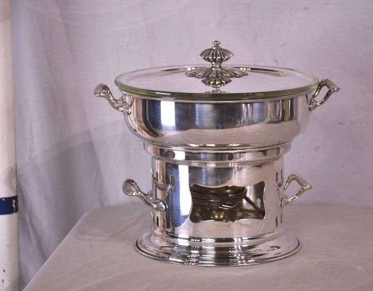 Italian silverplate chaffing server; 869-502 - R.H. Lee & Co. Auctioneers