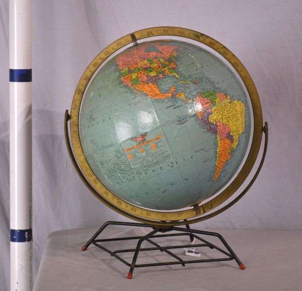 Vintage Replogle 12" replica globe; 155-950 - R.H. Lee & Co. Auctioneers