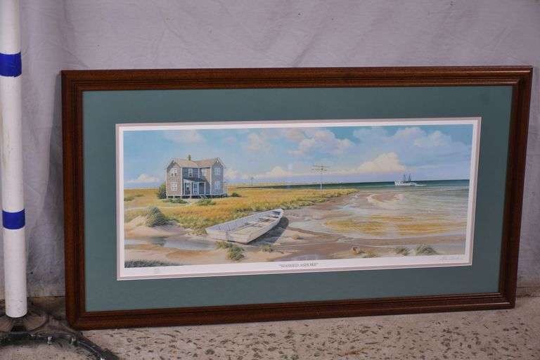 Signed limited edition framed print "Washed Ashore" by Alan Cheek ...