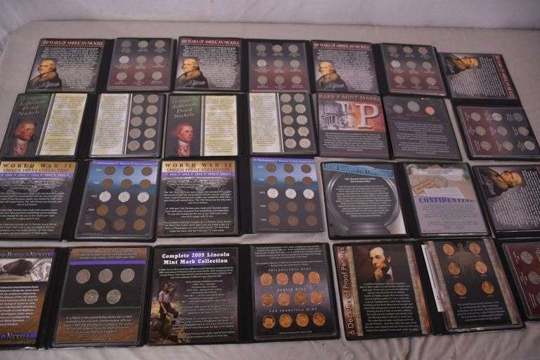 Group of 14 First Commemorative Mint Inc. mint sets of U.S. coins; 971 ...