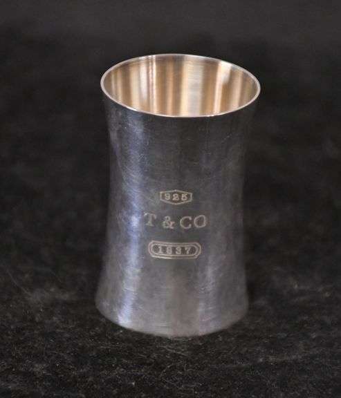 Tiffany & Co. sterling silver double jigger; 971-185 - R.H. Lee & Co ...