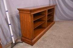 Domain long low open front bookcase with fluted columns; 876-118 - R.H ...