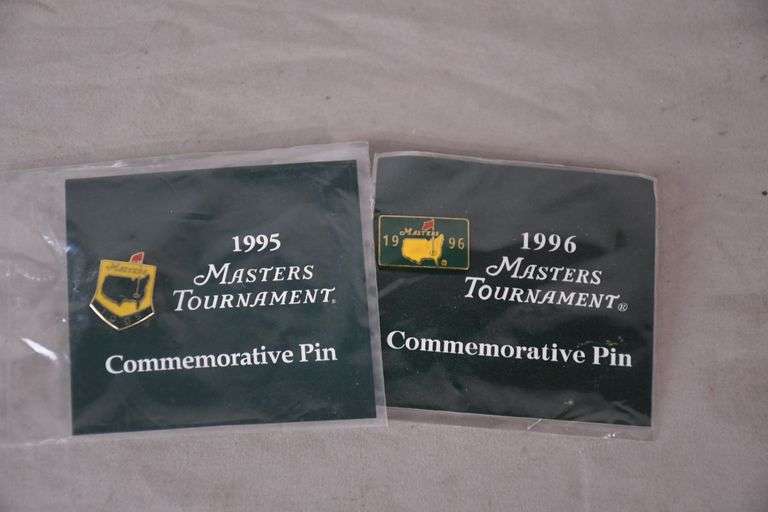 Two Masters commemorative pins; 11238-077 - R.H. Lee & Co. Auctioneers