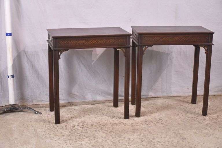 Pair of Kittinger mahogany side tables; 1054-1370 - R.H. Lee & Co ...