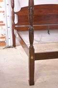 Fancher mahogany king size 4 poster rice bed with rails; 155-1008 - R.H ...