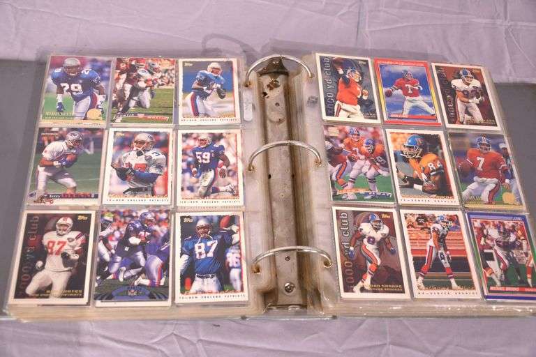 Large binder of Football card collection from 1991-1995; 15910-034 - R ...