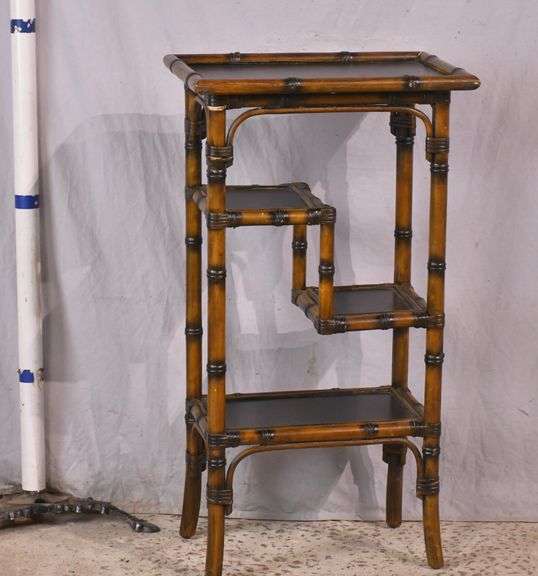 Bamboo-look multi-tier stand; 697-1579 - R.H. Lee & Co. Auctioneers