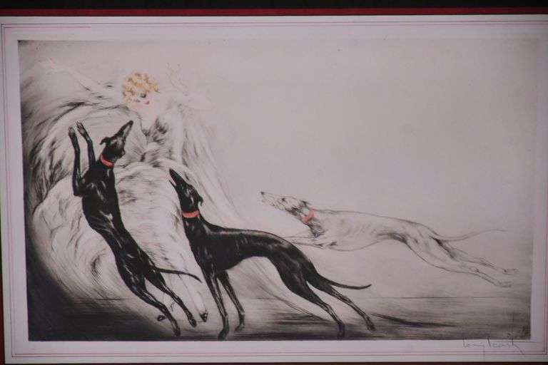 Framed print "Coursing II" by Louis Icart; 975-1770 - R.H. Lee & Co ...