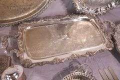 Large group of miscellaneous silverplate items; 869-603 - R.H. Lee & Co ...