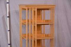 Oak 4-tier revolving book mill; 68-6944 - R.H. Lee & Co. Auctioneers